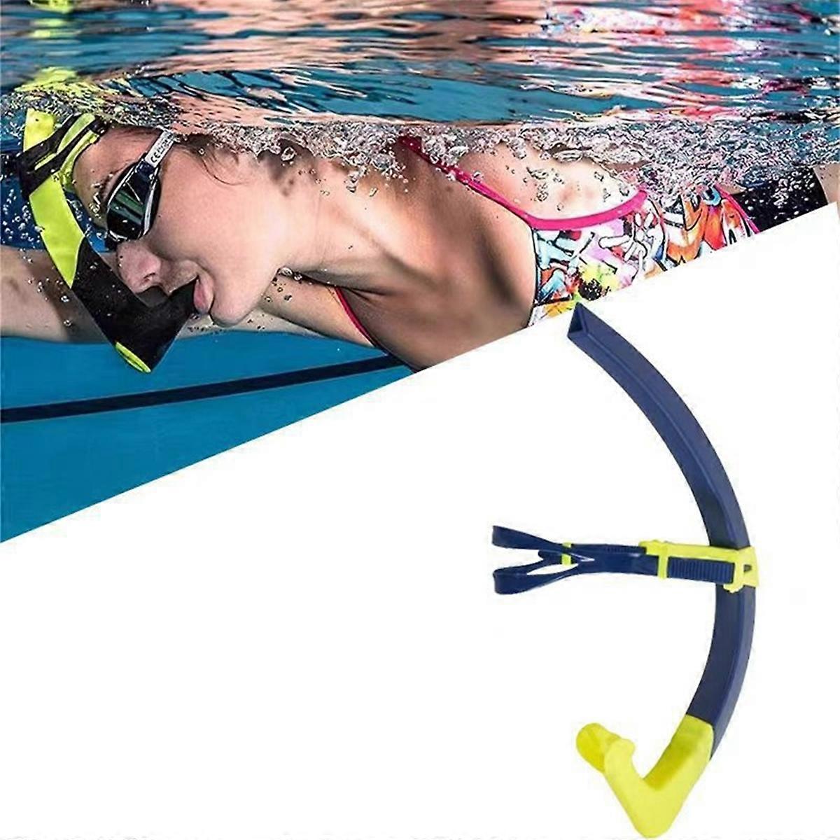 Swimming Training Snorkel Tube, Front Breathing Tube Center Mount ...