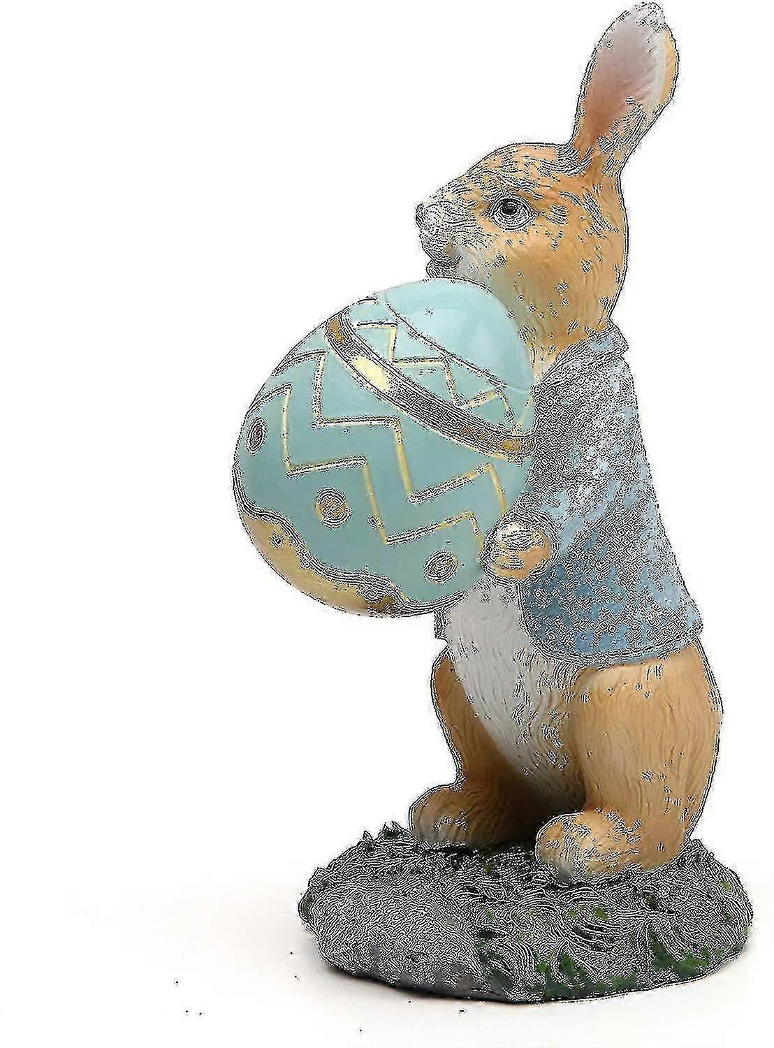 Polyresin Bunny With Carrot Decorations Spring Easter Decors Figurines ...