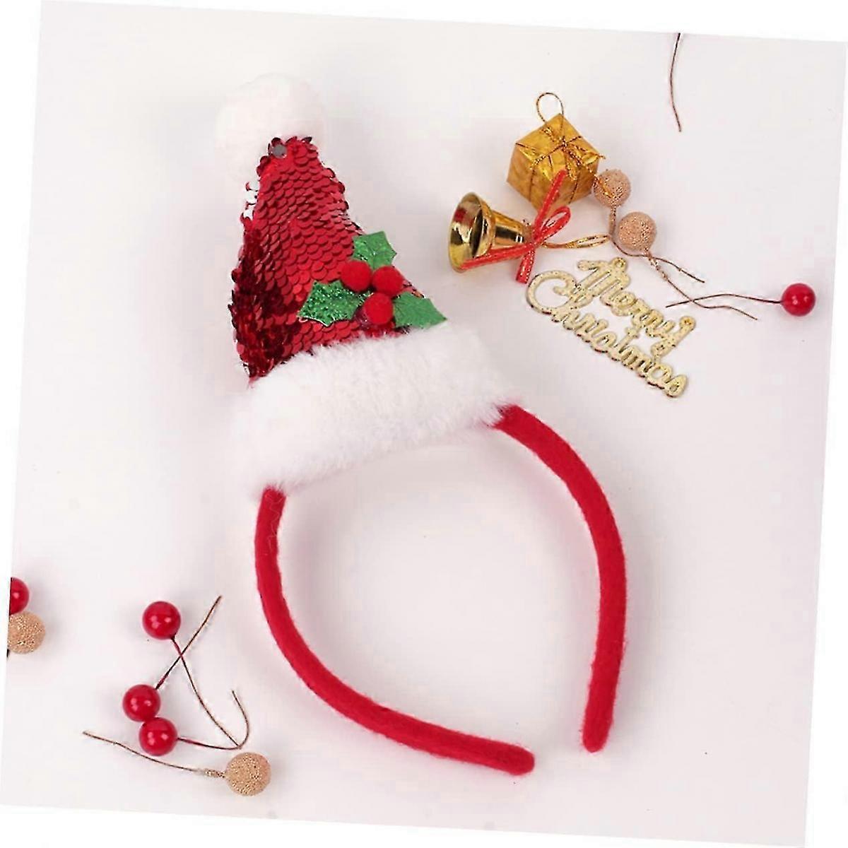 Stylish Christmas headband With Christmas hat In red design For the ...