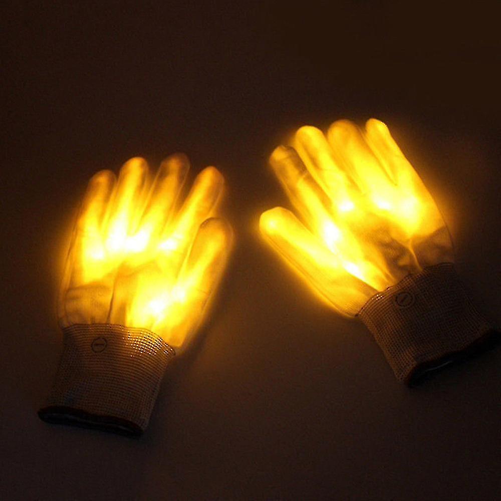 Led Colorful Gloves Finger Lights Party Rave Flashing Glove | Fruugo UK