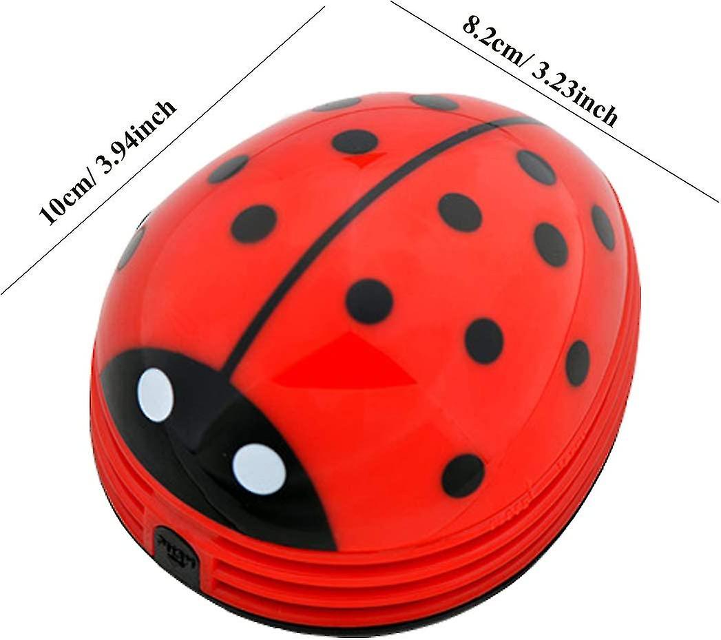 Mini Ladybug Shaped Table Vacuum Cleaner Red | Fruugo UK