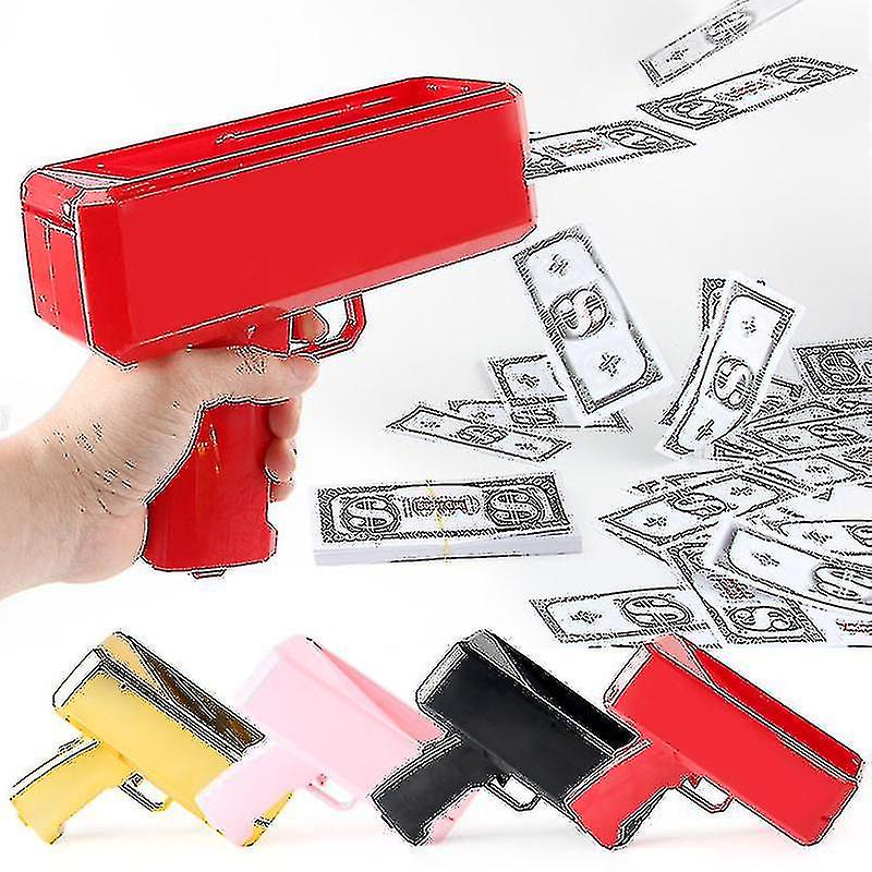 Money Gun Shooter With 100pcs Prop Money Cash Gun Shoot Money Gun Fake ...
