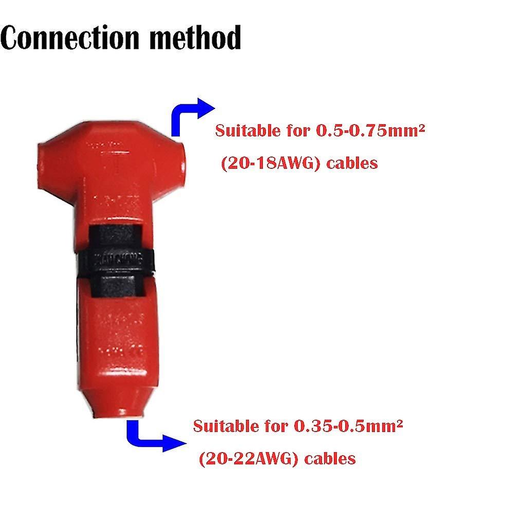 10 pcs Quick Connectors 1 Pin Solderless Wire Connectors T-Joint ...