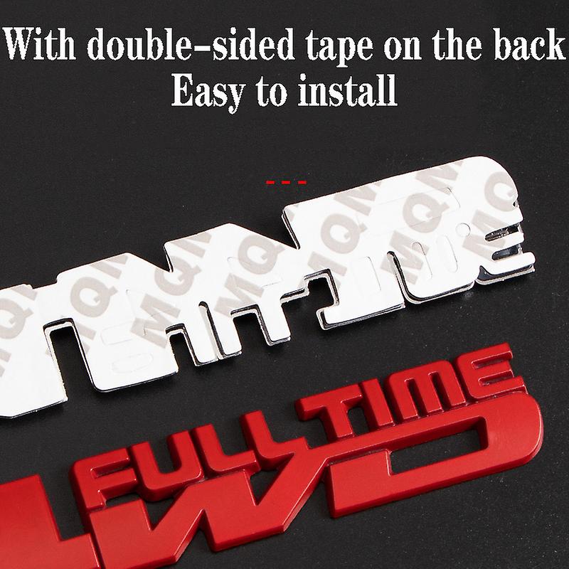 4wd Full Time Metal Car Emblem Badge Decals Stickers For Toyota Prius ...