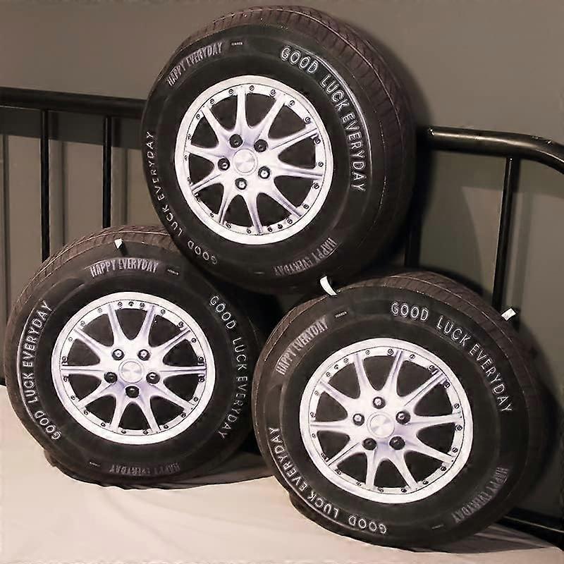 Creative 3D Simulation Wheel Plush Pillow,Good Parent-Child Interactive ...