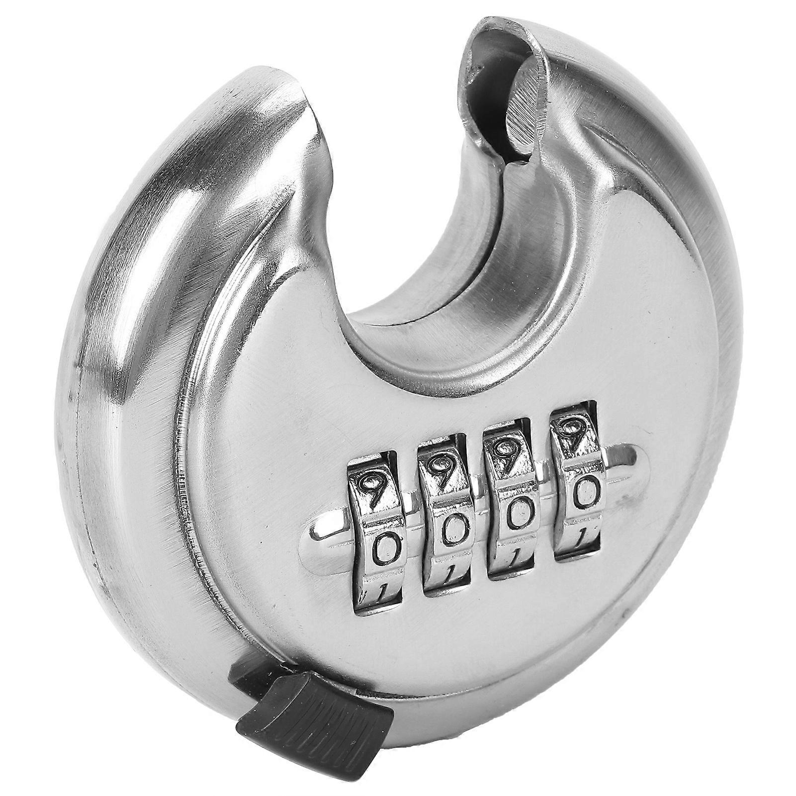 4 Digit Combination Disc Padlock with Hardened Steel Shackle Lock for ...