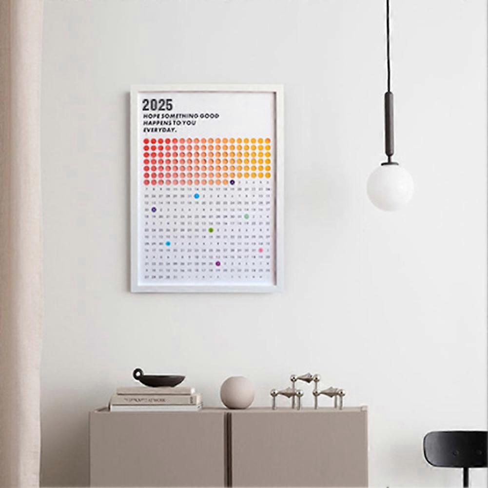 2025 Calendar Framed Poster Walls Art Calendar Daily Motivational ...