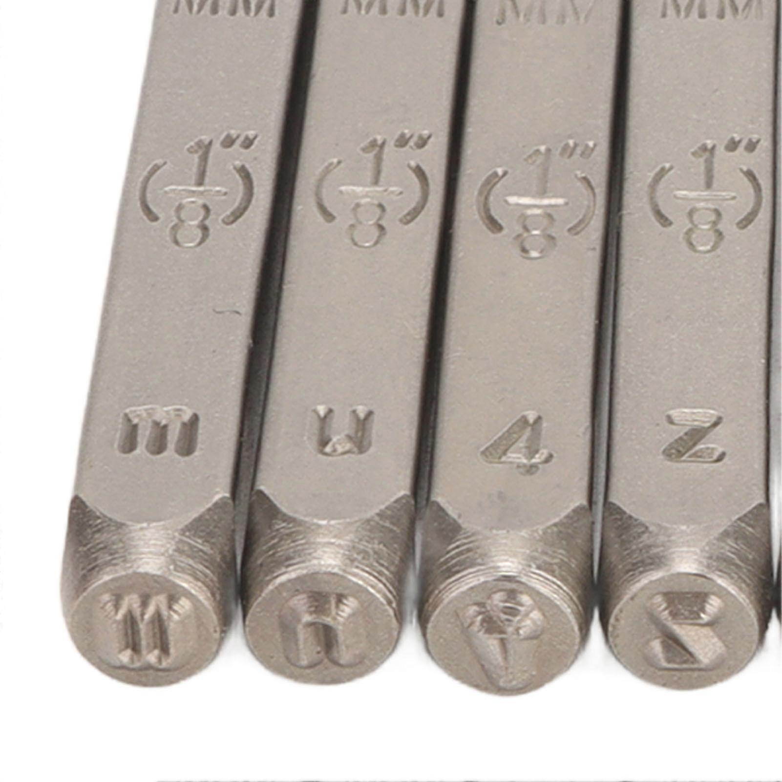 36Pcs Metal Letter Stamps 1.2in Letters Number High Carbon Steel High ...