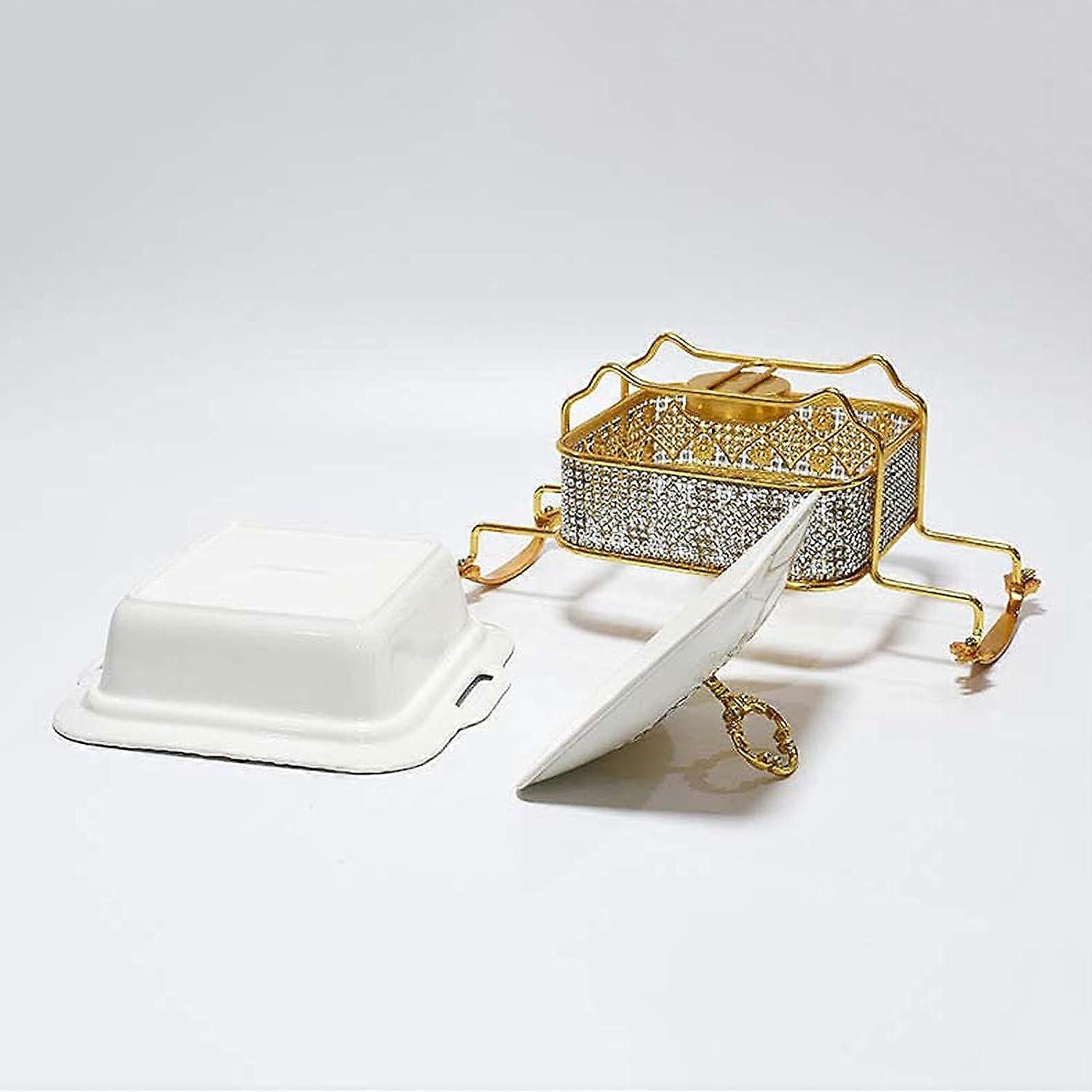 Chafing Dishes Buffet Food Warmer, Square Ceramic Buffet Stove, with ...