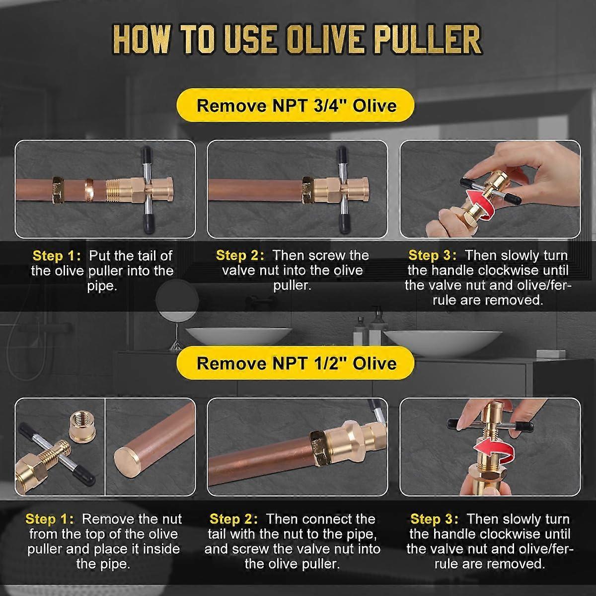 Olive Puller Not Damage The Pipe Olive Remover Ferrule Puller Cor ...
