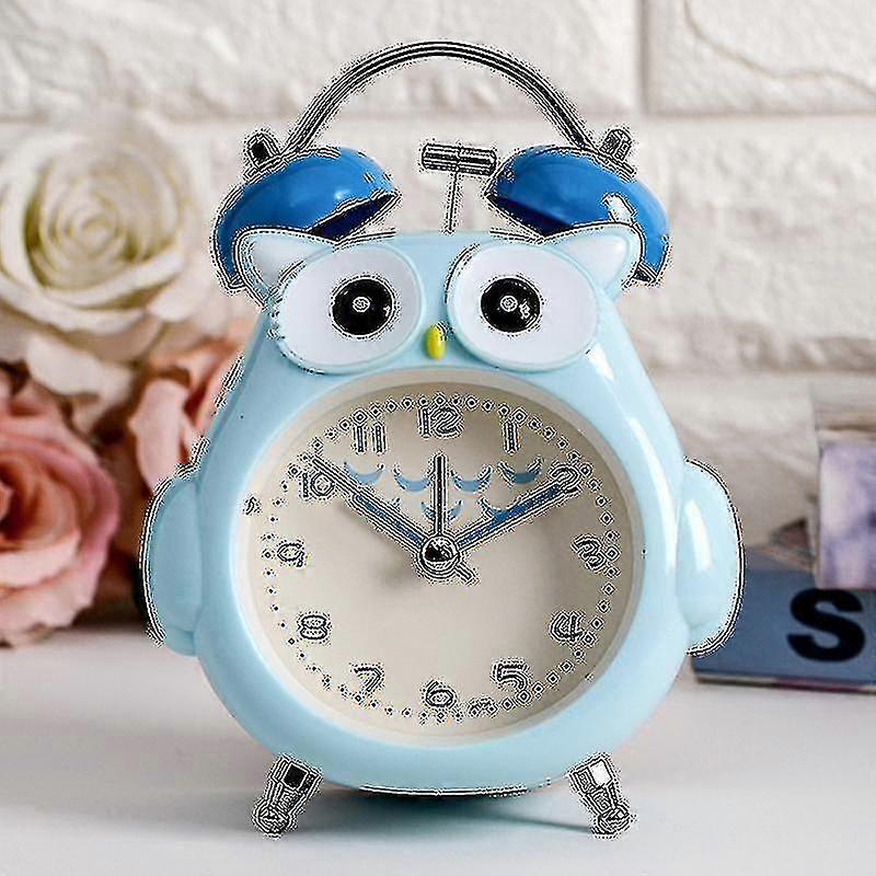 Kids Alarm Clock Owl Loud Bell Analog Alarm Clock Silent Non-ticking ...