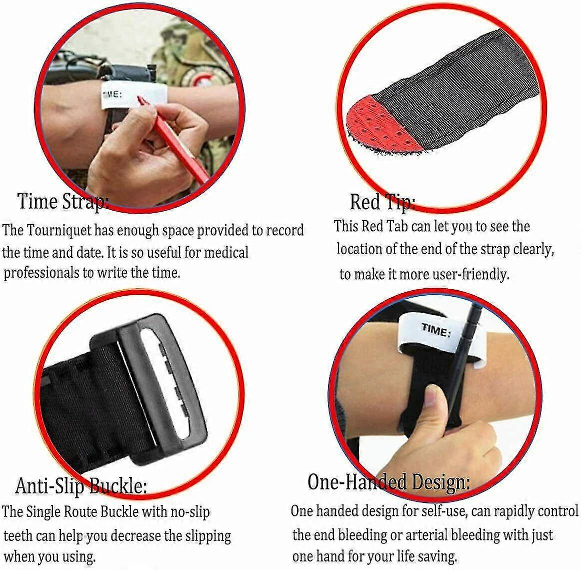 3/5/10/20pcs Tourniquet Rapid One Hand Application Emergency Outdoor ...