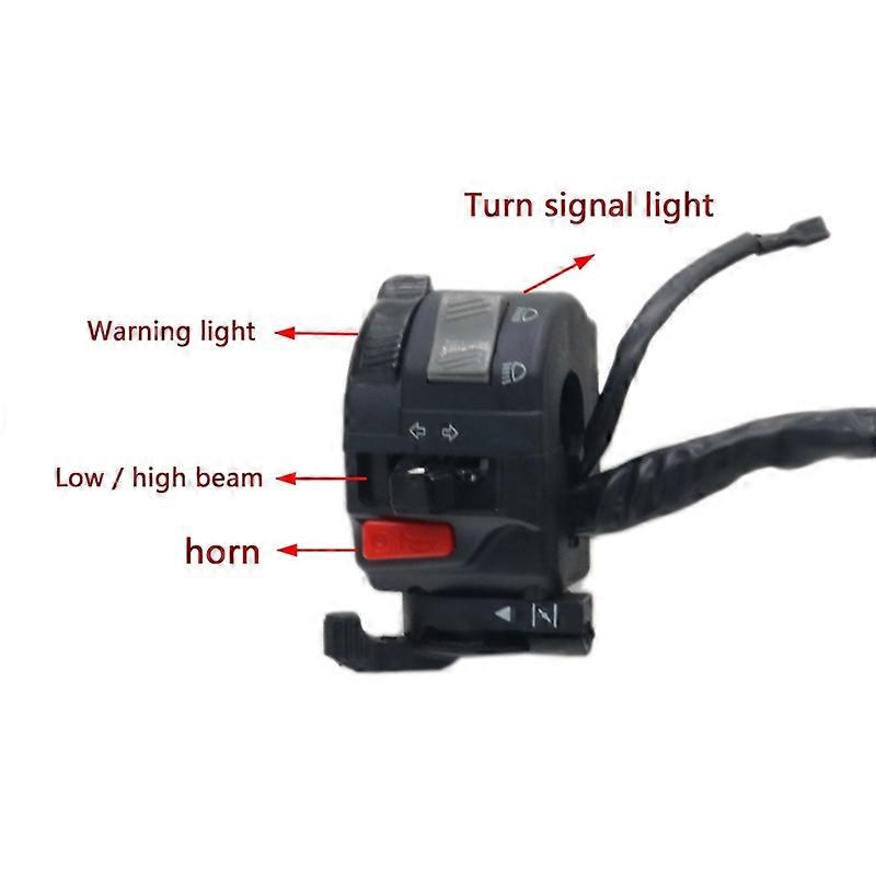 22mm Motorcycle Switches Horn Button Turn Signal Electric Fog Lamp Light Motorcross Start ...