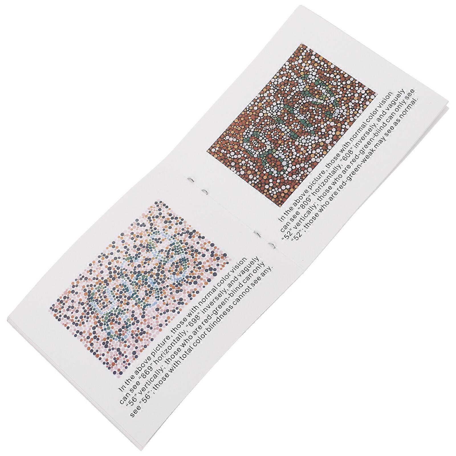 Color Blind Testing Book Vision Book Color Chart Test Chart Book for ...