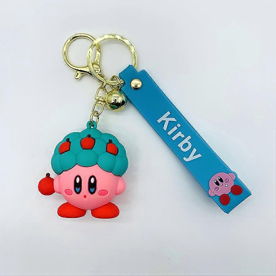(Set of 5) -Kirby Keychain-Cute Cartoon Keychain-Kirby Keyring-Creative ...
