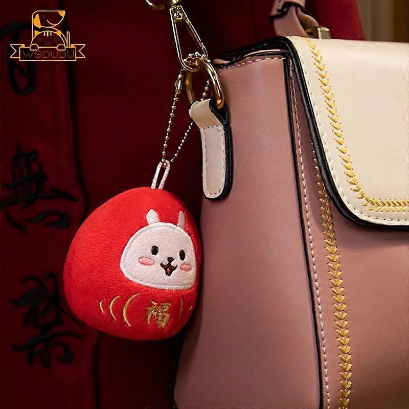 Cute Rabbit Plush Keychain Kawaii Fat Bunny Mascot Soft Doll Bag ...