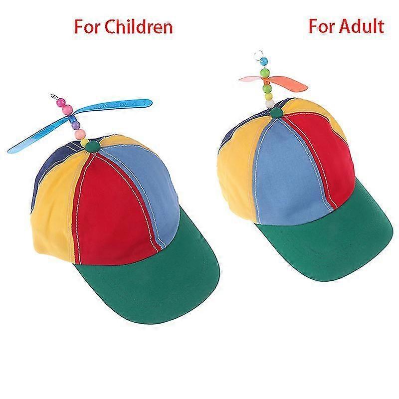 Adult/children Helicopter Propeller Baseball Caps Colorful Patchwork ...