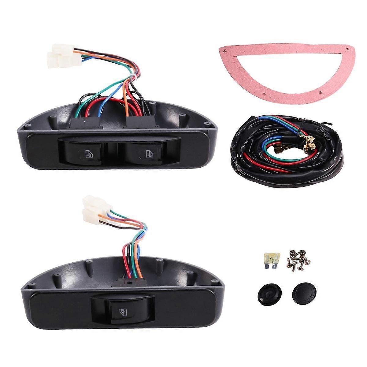 12V Car Universal Power Window Switch Kit Power Window Glass Lifter ...