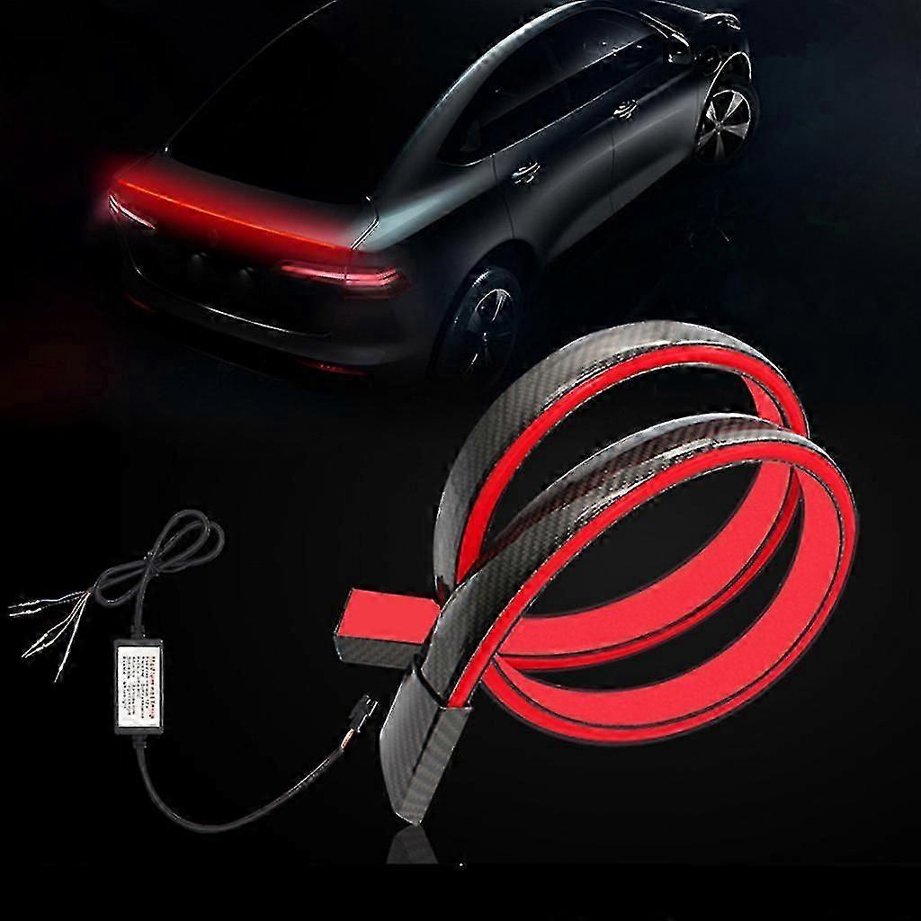 Universal LED Rear Spoiler Lip Kit for Car Trunk Exterior Brake Light ...
