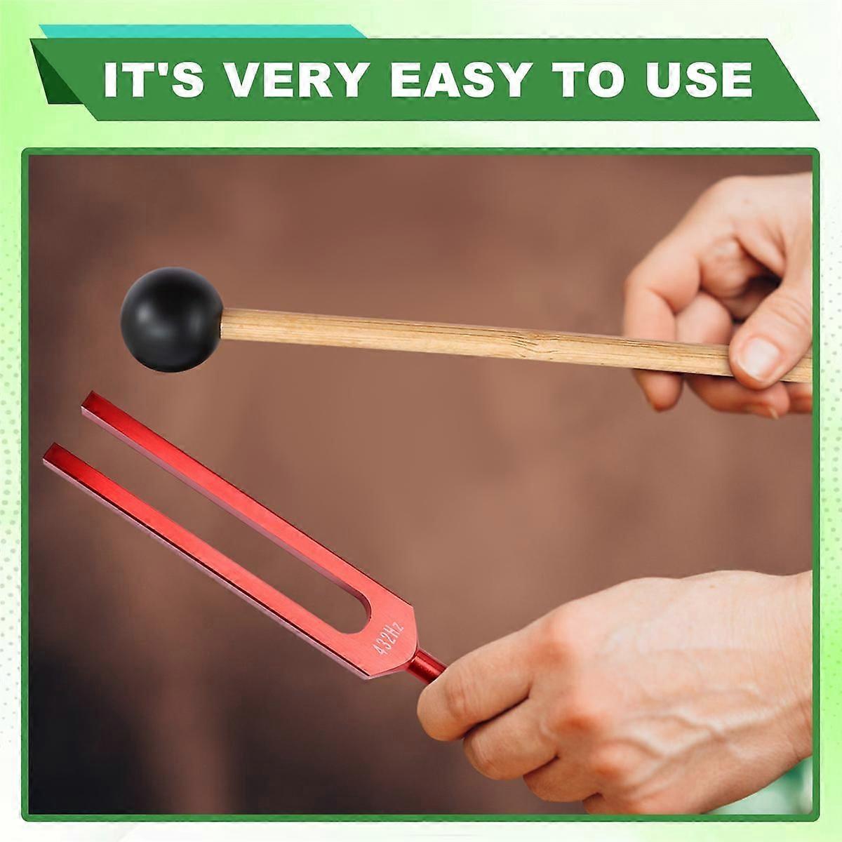 432 Hz Tuning Fork for Healing Sound Healing Therapy and Yoga 423hz Aluminum Alloy Tuning Fork ...