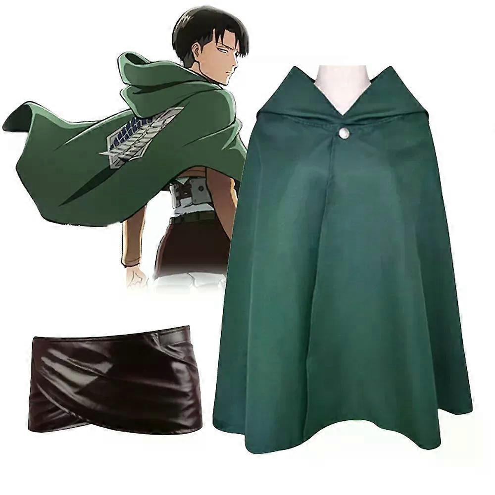 New Levi Ackerman Cosplay Shingeki No Kyojin Cloak Shingeki No Kyojin ...