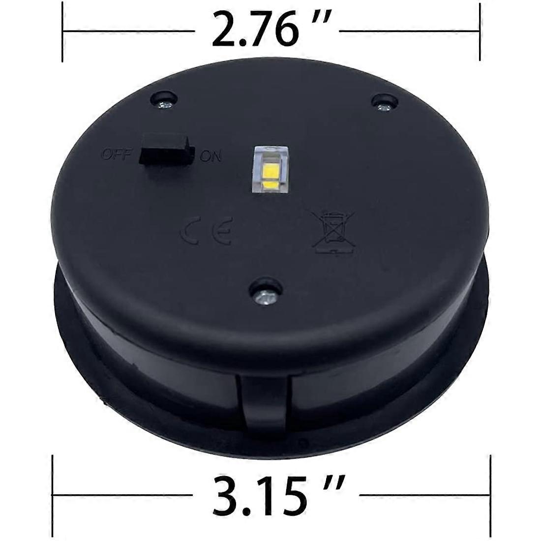 2 Pack Solar Lights Replacement Top for Lanterns, Waterproof Round ...