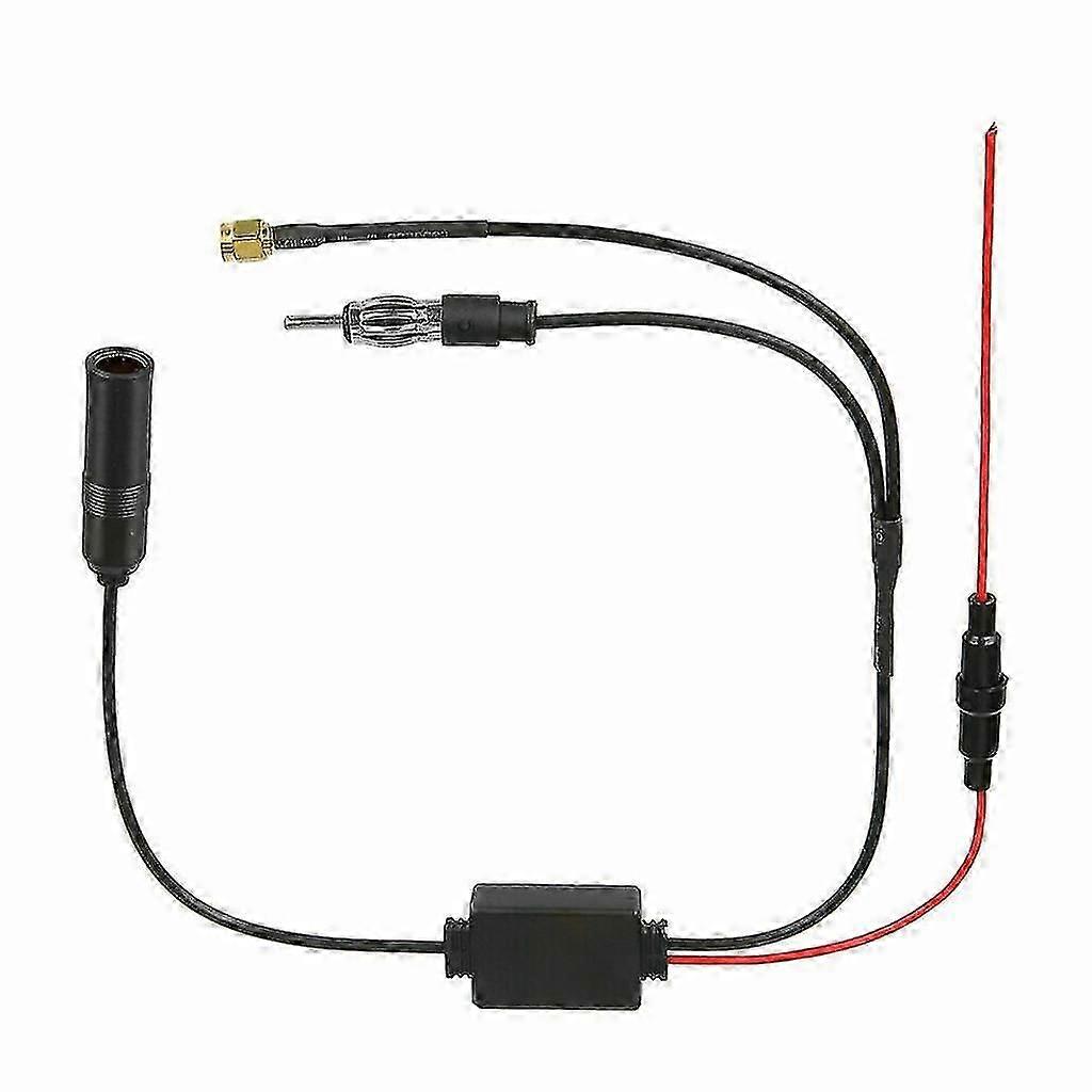 universal dab fm am car antenna splitter adapter cable digital radio ...