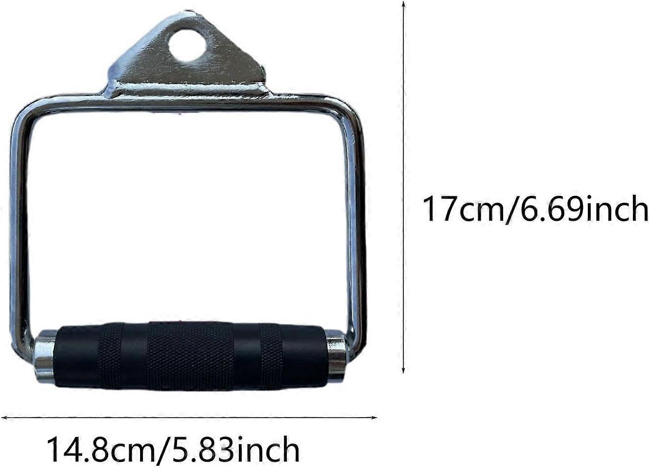 Pull Down D Row Handle Rowing Cable Machine Attachment Fitness Exercise ...