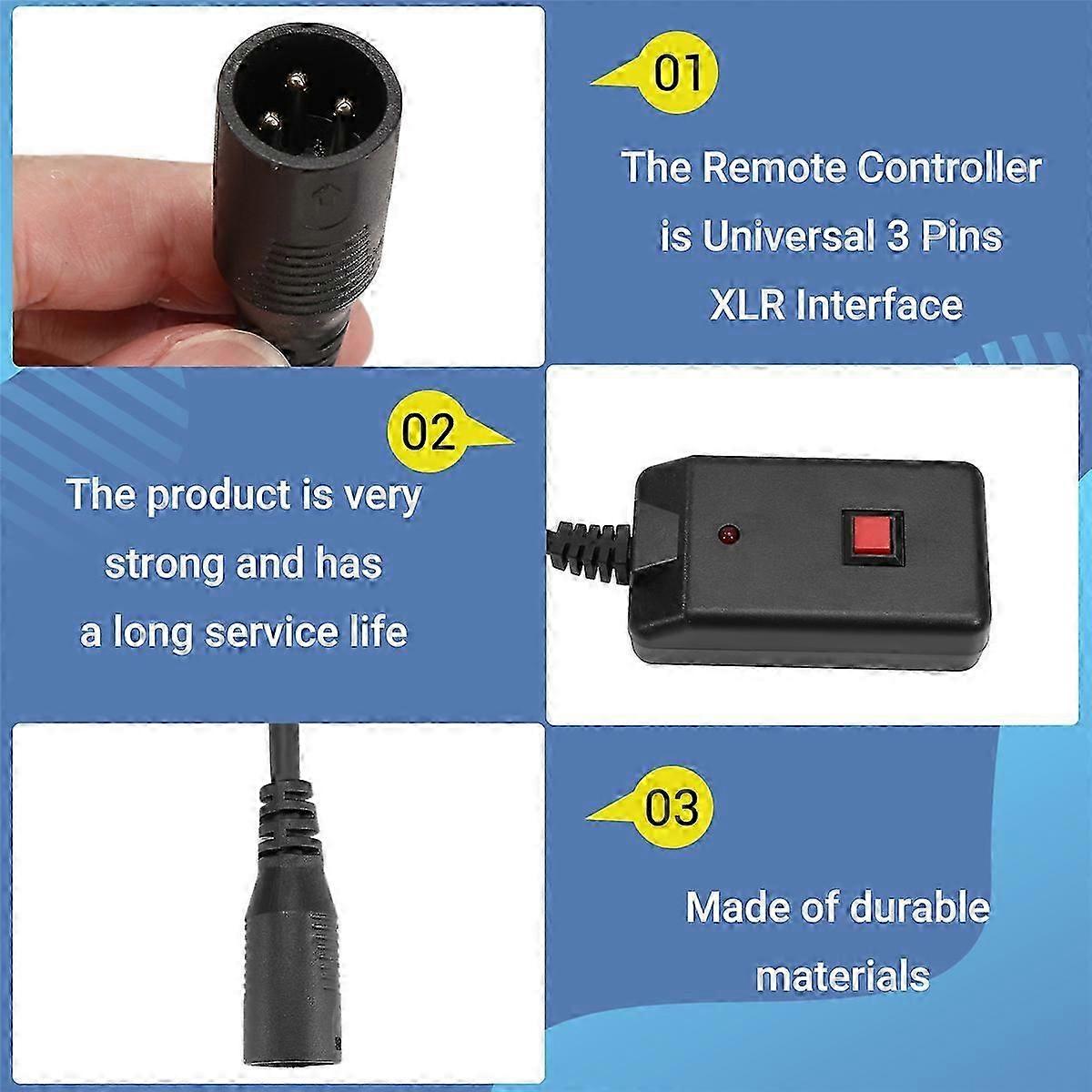 AC 90-240V Portable 3 Pins Wireless Remote Receiver for Smoke B | Fruugo UK