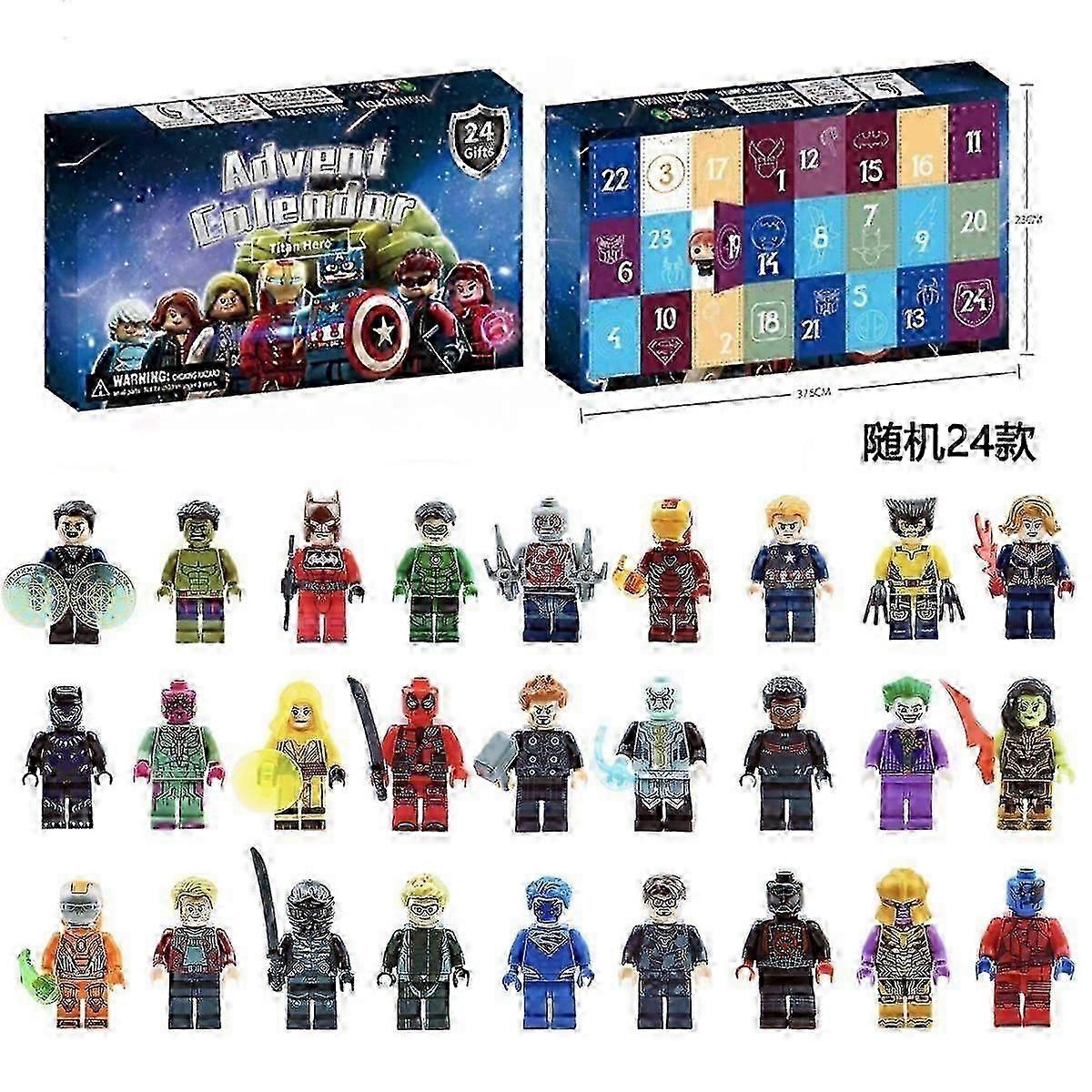 Minecraft Advent Calendar with 24 Blind Box Building Blocks for Kids ...