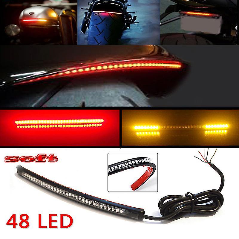 Multifunctions Led Motorcycle Strip Light Brake Tail Turn Signal ...