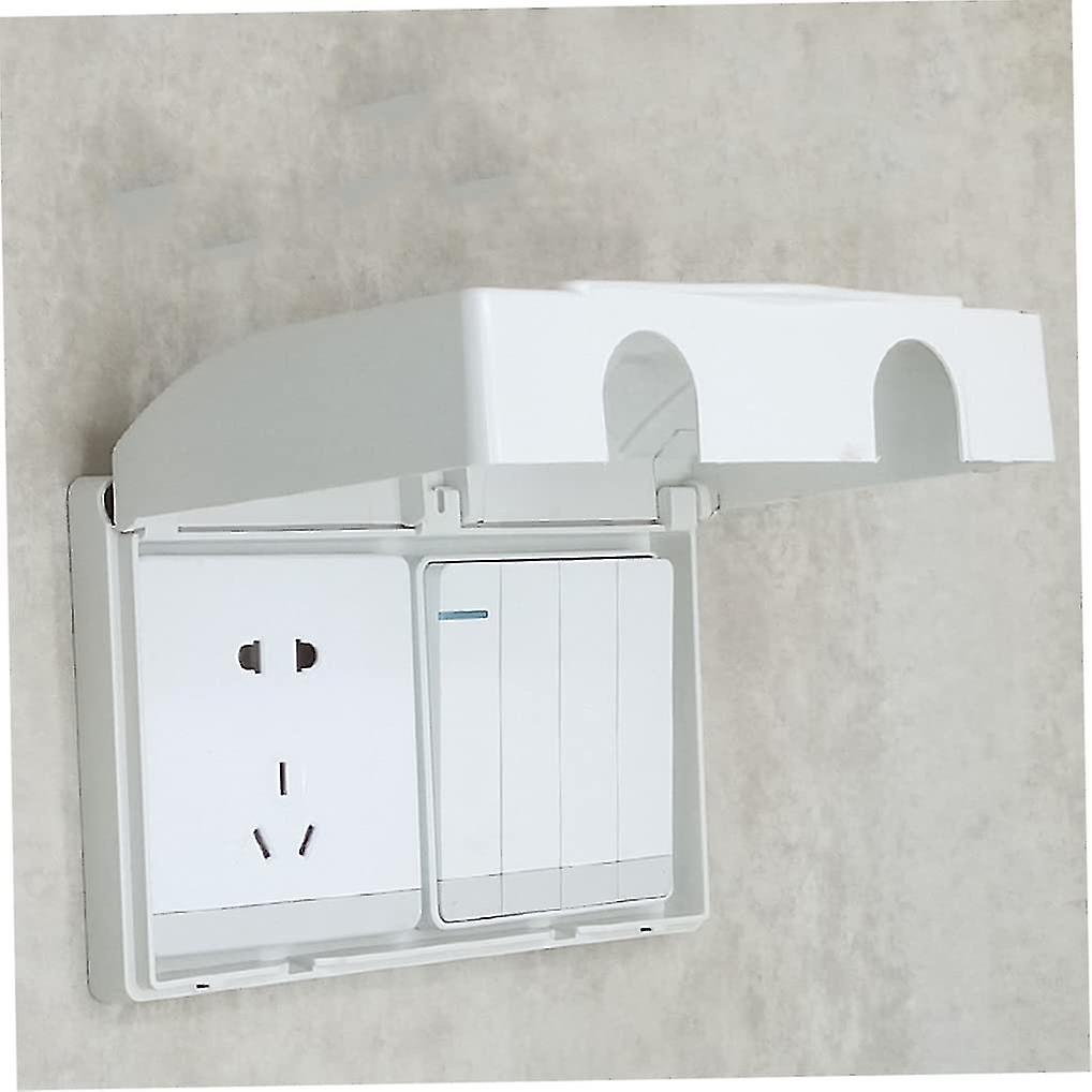 Roll Over Image To Zoom In Double Socket Protector Cover Waterproof ...