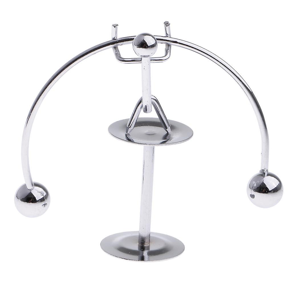 Perpetual Motion Balance Toy Metal Figurine Gift Mini Weightlifter ...