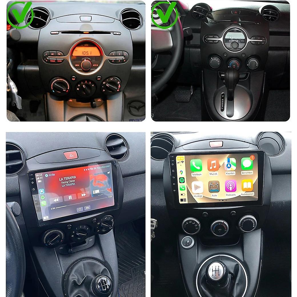 For MAZDA 2 Mazda2 2007-2014 2Din Android 12 Car Radio Multimedia Video ...