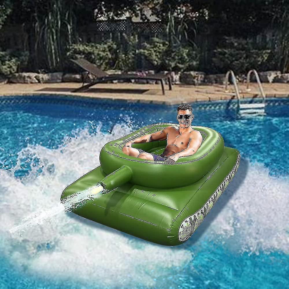 Inflatable Water Tank Pool Pontoon With Water Cannon Spray Gun Toy Pool ...
