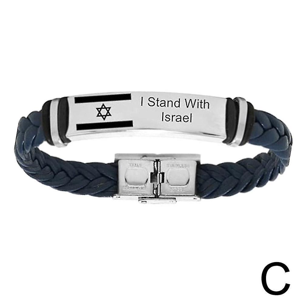 Israeli Flag Bracelet Stainless Steel Bracelet I Stand with Israel ...