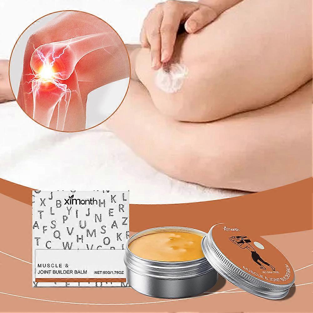 Organic-Muscle Joint Builder Balm Gentle Quick Pain Relieve Massage Cream for Wrist Elbow ...