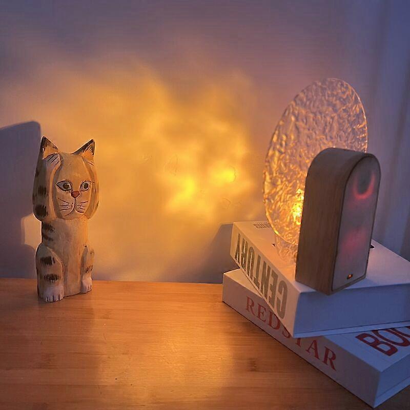 Rotating dynamic water ripple light and shadow lamp mood lamp romantic ...