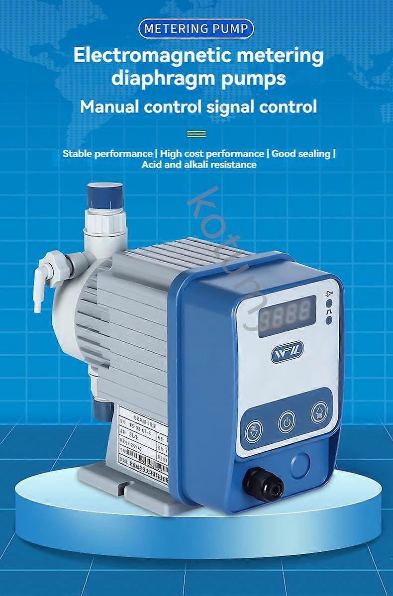 Electromagnetic Diaphragm Adjustable Acid Chlorine Chemical Dosing Electronic Metering Pump ...