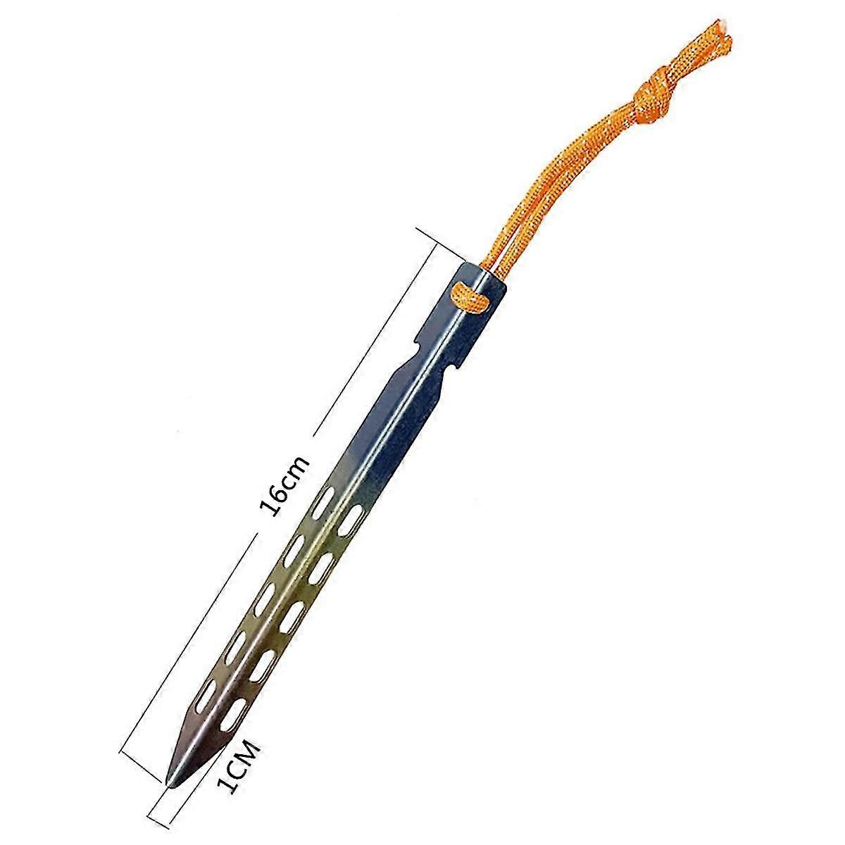 8 Pack 6.3 Inch Camping Tent Pegs Ultra Light Windproof Tent Stakes ...