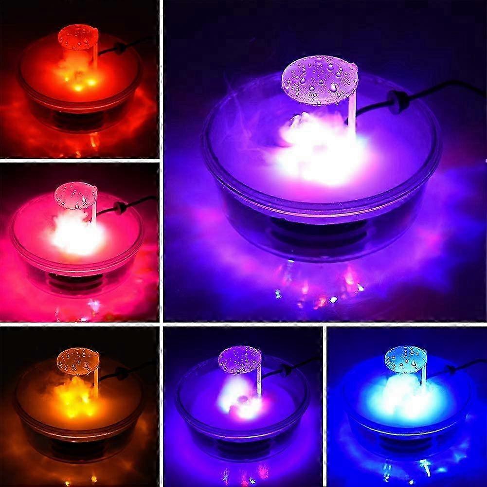 Halloween Witch Jar Cauldron Mist Maker Smoke Fog Machine with Color ...