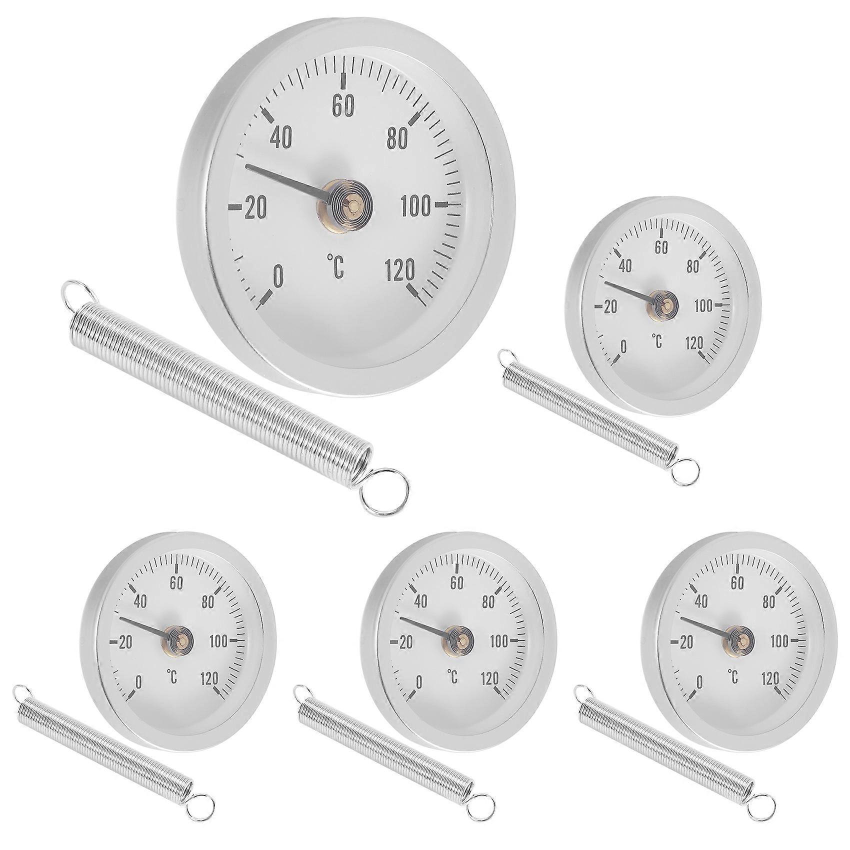 63mm Pipe Clip-on Dial Thermometer Temperature Round Plate Gauge with ...
