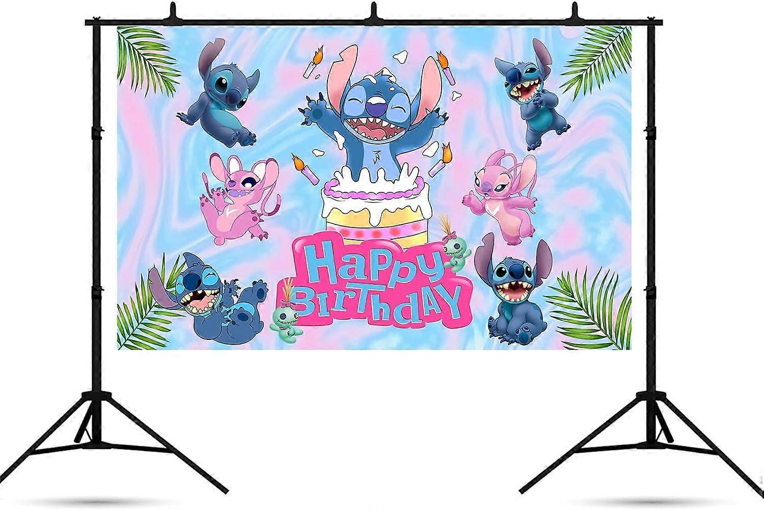 Summer Hawaiian Aloha Backdrop for Lilo and Stitch Theme Birthday Party ...