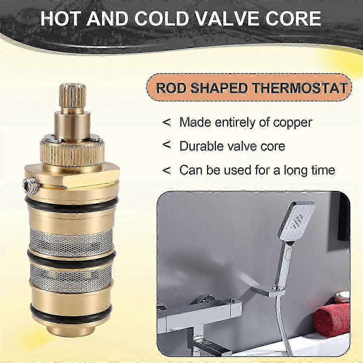 Brass Replacement Thermostatic , Shower Mixer Valve Bar Repair Kit ...