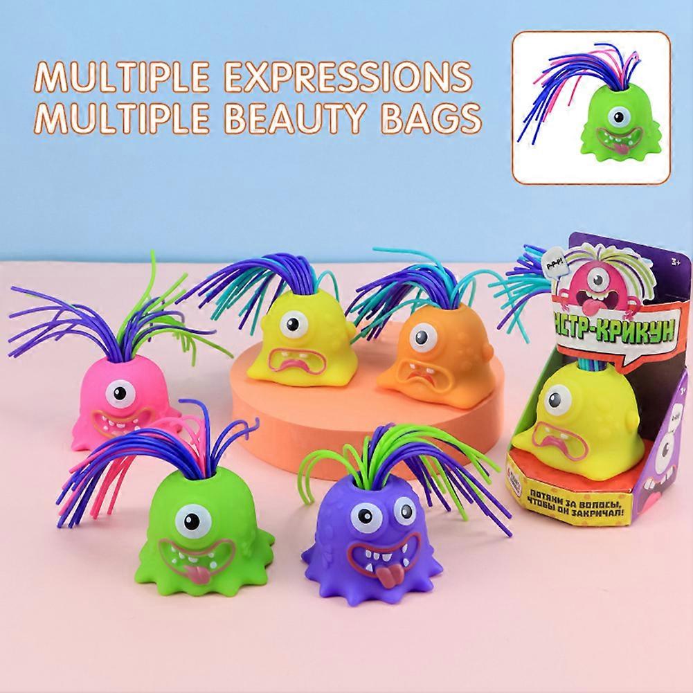 Fidget Monster Toys,Hair Pulling & Screaming Anti-Anxiety Toys, Fun ...