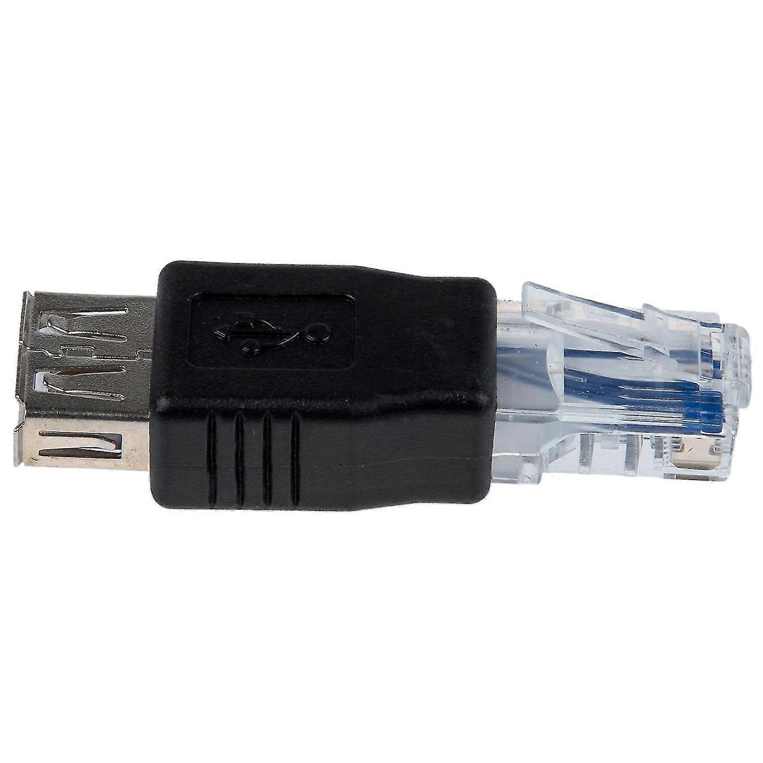Female USB A to Male Ethernet RJ45 Plug Adapter New | Fruugo UK