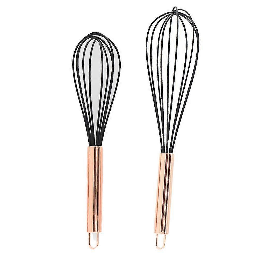 Silicone Whisks For Cooking, Stainless Steel Wire Whisk Set Of Two ...