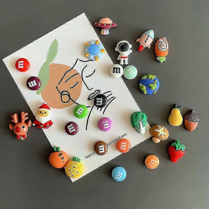 Cute Cartoon Candy Fridge Magnets Mini Fruit Refrigerator Decor ...