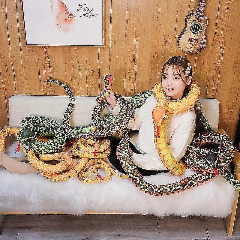 300cm Simulation Snakes Plush Toy Giant Boa Cobra Long Stuffed Animal ...