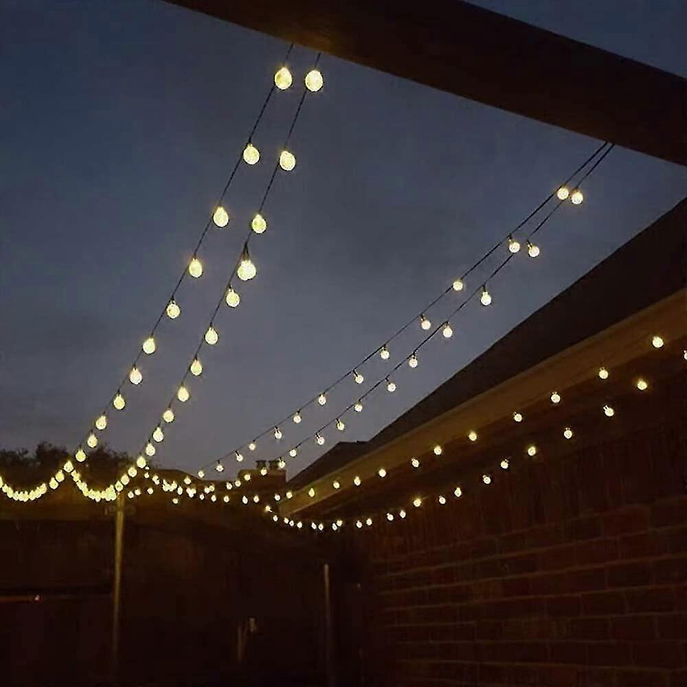 Garden Solar Lights, 50 Led 24 Feet 8 Patterns Waterproof String Lights ...